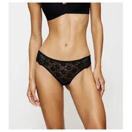 Slip Triumph "Amourette Hipster String", Damen, Gr. 44, schwarz, Microfaser, Obermaterial: 83% Polyamid, 17% Elasthan, Unterhosen Slip, Stretch-Spitze