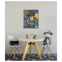Wandbild Komar "Disney and Pixar Toy Story Woody", gelb (farbe bild(er): blau,gelb), Disney, 1 Stk., Vlies, Bilder, 30 x 40 cm (Breite x H&ouml;he) - Kinderzimmer, Dekoration
