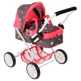 Bayer Chic 2000 Puppenwagen CHIC2000 "Smarty, Mini-Kuschelwagen", bunt (butterfly), Puppenwagen, KinderB:56cm H:56cm T:56cm, Kunststoff, Metall, Stoff, mit herausnehmbarer Tragetasche, B:56cm H:56cm T:56cm