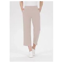 Culotte Stehmann "FENJA", Damen, Gr. 46, N-Gr, simply taupe, Stoff, Obermaterial: 65% Viskose, 30% Polyamid, 5% Elasthan, straight fit 7/8-L&auml;nge, Hosen Culotte, Sommerhose mit elastischem Bund und geradem Bein