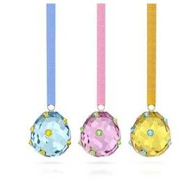 Dekoh&auml;nger Swarovski "Kristallfigur Sammelfigur Multipack IDYLLIA", blau, rosa, gelb, gr&uuml;n, gelbgoldfarben, Dekoh&auml;nger, Baumwolle, Kristallglas, Metall, Swarovski Kristall