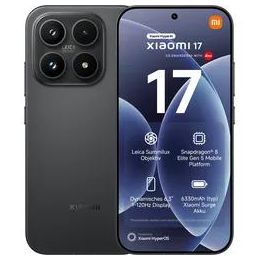 Xiaomi Smartphone "17 12+512 GB", Energieeffizienz: A (A-G), schwarz, 512 GB, Mobiltelefone