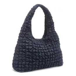 Shopper LSCN BY LASCANA "Schultertasche, Handtasche, Einkaufstasche, Damentasche, Badetasche", Damen, Gr. B/H/T: 42cm x 33cm x 14cm, dunkelblau, Stoff, Textil, unifarben, Taschen Shopper, in super modischem Design, aus ultraleichtem Material VEGAN