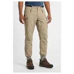 Sch&ouml;ffel Trekkinghose SCH&Ouml;FFEL "Pants Style Maghera MEN", Herren, Gr. 50, N-Gr, brandon beige, Obermaterial: 65% Polyester, 35% Baumwolle, Hosen Trekkinghose, mit 4-Wege-Stretch, mit Cargo-Taschen, strapazierf&auml;hig