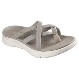 Zehentrenner Skechers "GO WALK FLEX SANDAL-SSSELENA", Herren, Gr. 36, taupe, Textil, Schuhe Zehentrenner, Sommerschuh, Strandschuh, Sandale, Badeschuh mit Komfortfu&szlig;bett