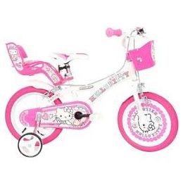 Kinderfahrrad DINO BIKES "Hello Kitty 14" Kinderfahrrad 3-6 Jahre" Gr. 25, wei&szlig;, Fahrr&auml;der, Kinder, 14 Zoll (35,56cm) hinten: 14 Zoll (35,56cm)