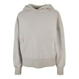 Kapuzenpullover Urban Classics "Urban Classics Damen Ladies Heavy Terry Garment Dye Hoody", Damen, Gr. L, warmgrau, 100% Baumwolle, mehrfarbig, oversize, ohne Ausschnitt, Pullover Kapuzenpullover