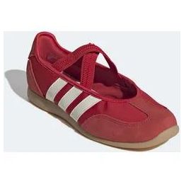 Sneaker Ballerinas Adidas SPORTSWEAR "BARREDA MARY JANE", Damen, Gr. 38,5, better scarlet, sanftes wei&szlig;, gum 3, Leder, Textil, Schuhe