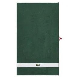 Handtuch Lacoste "LCASUAL", vert, B:55cm L:100cm, Frottier, Baumwolle, Handt&uuml;cher, mit Label-Applikationen und Bord&uuml;re