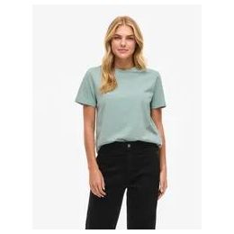 Kurzarmshirt Vila "VINORA S/S T-SHIRT - NOOS", Damen, Gr. XXL, blau surf, Jersey, Obermaterial: 96% Baumwolle, 4% Elasthan, unifarben, regular fit normal, Rundhals, Shirts, Baumwollmischung, regular fit