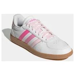 Sneaker Adidas SPORTSWEAR "BREAKNET SLEEK", Damen, Gr. 40,5, cloud wei&szlig;, clear pink, bliss pink, Synthetik, Schuhe Sneaker