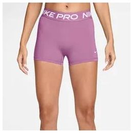 Trainingstights Nike "W NP DF 365 MR 3IN SHORT USM", Damen, Gr. S, N-Gr, lt magenta, wei&szlig;, Obermaterial: 83% Polyester, 17% Elasthan, Hosen, leichtes und geschmeidiges Material, besonders dehnbar