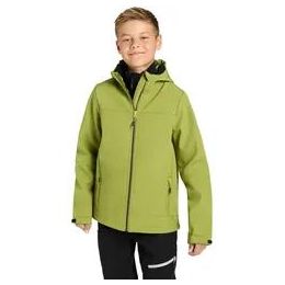 Softshelljacke Killtec "BYS SFTSHLL JCKT OT", Jungen, Gr. 176, gr&uuml;n, Softshell, Obermaterial: 90% Polyester, 10% Elasthan. Futter: 100% Polyester, hoch geschlossener Ausschnitt, mit verstellbarem Klettverschluss, Jacken Softshelljacke, &Uuml;bergangsjacke, Wasserabweisend & Windabweisend, f&uuml;r Kinder