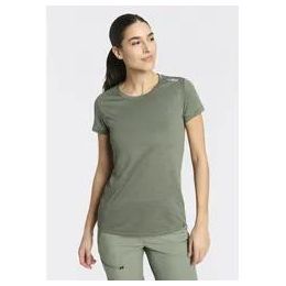 Funktionsshirt CMP, Damen, Gr. 42, avocado, Obermaterial: 92% Polyester, 8% Elasthan, Shirts Funktionsshirt, sportliche Passform, f&uuml;r Wandern und Outdoor-Aktivit&auml;ten