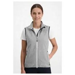 Fleeceweste CMP, Damen, Gr. 36, bianco, graff, Obermaterial: 55% Polyester, 45% Baumwolle, Westen Fleeceweste, aus Polyester und Baumwolle, sportlicher Stil, leichtes Gewicht