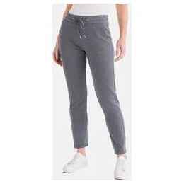 Schlupfhose STOOKER WOMEN "Berlin Jogginghose", Damen, Gr. 44, L&auml;nge 29, blau graphic, Stoff, 53% Polyester, 45% Viskose, 2% Elasthan, gerade, unten schmal lang, Hosen Schlupfhose, Tapered Fit Casual Technostretch Mit Gummibund f&uuml;r Damen