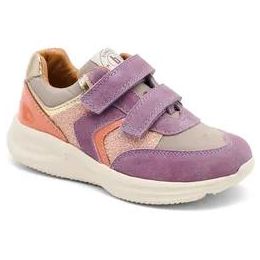Sneaker bisgaard "yuki glitter", M&auml;dchen, Gr. 28, lila, Leder, Synthetik, Textil, Schuhe Sneaker, Chunky Sneaker mit Plateausohle, Gr&ouml;&szlig;enschablone zum Download