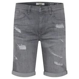 Jeansshorts Blend "Jeansshorts BHDeniz", Herren, Gr. M, N-Gr, grau (denim grau), Web, Obermaterial: 98% Baumwolle CO. 2% Elasthan EL., unifarben, regular fit kurz, Jeans Jeansshorts