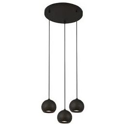 Searchlight H&auml;ngeleuchte "Eindhoven 3Lt Pendant - Sand Black Metal", sand, schwarz, 3, &Oslash; 39cm H: 200cm, 1 Stk., Leuchten, H&auml;ngeleuchte
