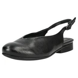 Think! Slingpumps THINK "Think Pumps Leder", Damen, Gr. 40, schwarz, Leder, Schuhe Slingpumps