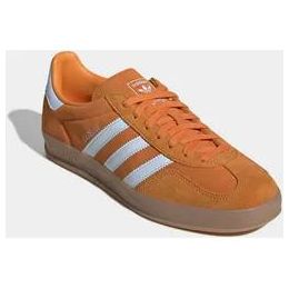 Sneaker Adidas ORIGINALS "GAZELLE INDOOR", Herren, Gr. 40, unity orange, crystal sky, supplier colour, Leder, Synthetik, Schuhe Sneaker