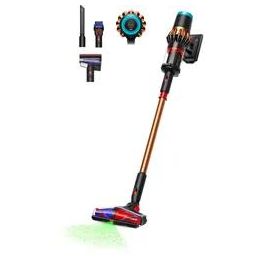 Dyson Akku-Hand-und Stielstaubsauger "V16 (DS60) Piston Animal, 900W, bis zu 70 Minuten Laufzeit", mattes schwarz, kupfer, B:25cm H:129,8cm T:25,9cm, Akkusauger, Haarentwirrungstechnologie, Topseller
