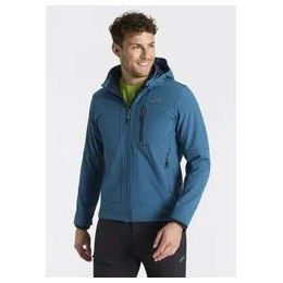 Softshelljacke CMP, Herren, Gr. 46, petroleum, Softshell, Obermaterial: 96% Polyester, 4% Elasthan. Innenseite: 100% Polyester, taillenbedeckt, hoch geschlossener Ausschnitt, angesetztes B&uuml;ndchen mit Windstopper, Jacken Softshelljacke, Wasserabweisend & Winddicht & Atmungsaktiv, &Uuml;bergangsjacke