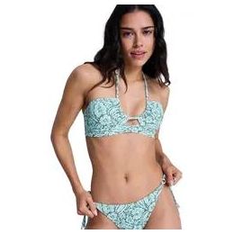Bandeau-Bikini-Top Roxy "Wildside Paisley Bandeau", Damen, Gr. S, Cup B, oil gr&uuml;n wildside paisley, Obermaterial: 85% Microfaser, 15% Elasthan;, Bikini-Oberteile