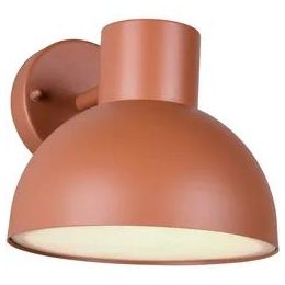 Trio LEUCHTEN Au&szlig;en-Wandleuchte "ELBE, Fassadenbeleuchtung Downlight, exkl 1x E27 max 10W, Outdoor IP44", apricot, 1, &Oslash; 20cm H: 18,5cm, 1 Stk., Leuchten, Hauswand Leuchte aus Druckguss Aluminium, Leuchtmittel wechselbar