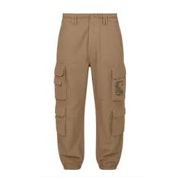 Cargohose BRANDIT "Brandit Herren Vintage Cargo Pants", Damen, Gr. 7XL, US-Gr&ouml;&szlig;en, beige, 100% Baumwolle, loose fit, Hosen Cargohose