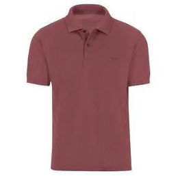 Poloshirt TRIGEMA "TRIGEMA Poloshirt DELUXE Piqu&eacute;", Damen, Gr. XXL, mahagoni, Piqu&eacute;, 100% Baumwolle, Basic, lang, ohne Ausschnitt, Shirts
