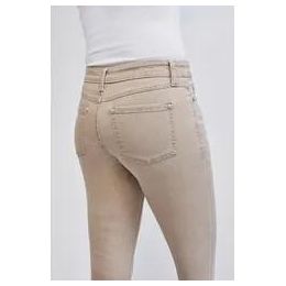 Caprijeans WONDERJEANS, Damen, Gr. 44, L&auml;nge 21, beige, Denim/Jeans, Obermaterial: 88% Baumwolle, 10% Polyester, 2% Elasthan, ca. Mitte Wade, Jeans, Sommerhose mit Stretch