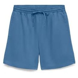 V&eacute;ro Moda Shorts VERO MODA "VMBREE HR LOOSE BERMUDA TENCEL SHORTS", Damen, Gr. M, N-Gr, medium blau denim, Web, Obermaterial: 100% Lyocell, unifarben, loose fit kurz, Hosen Shorts, Viskose, loose fit
