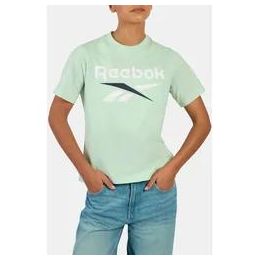 T-Shirt Reebok "WREN 2 COLOUR LOGO CREW SS TEE", Damen, Gr. S, tranquil teal, Obermaterial: 100% Baumwolle, Shirts T-Shirt, f&uuml;r Erwachsene, sportlicher Stil