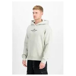 Kapuzensweatshirt Alpha Industries "Return To Base Hoodie", Herren, Gr. M, stone, Obermaterial: 80% Baumwolle, 20% Polyester, regular fit, Sweatshirts
