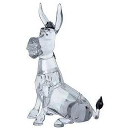 Dekofigur Swarovski "Kristallfigur Sammelfigur SHREK DONKEY", grau, schwarz, wei&szlig;, braun, Dekofiguren, B/H/T: 9cm, Swarovski Kristall, Swarovski Kristall, H:9cm