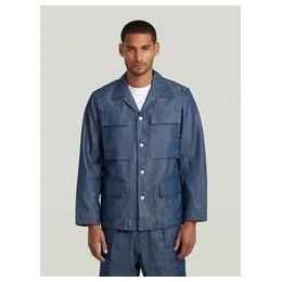G-Star Raw Langarmshirt G-STAR "4 Pocket Overshirt", Damen, Gr. S, raw denim, Obermaterial: 82% Baumwolle, 18% Polyester, Shirts Langarmshirt