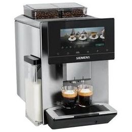 Siemens Kaffeevollautomat "TQ927E03", edelstahl, B:31,5cm H:39,2cm T:47cm, Kaffeevollautomaten, farbiges 6.8'' TFT-Display, individuelle Aromaeinstellung, Edelstahl, Kaffeevollautomat
