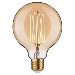 Paulmann LED-Leuchtmittel "Rustic Shine G95 300lm 4,2W 1800K I gold 230V", goldfarben, L:13,5cm &Oslash;:9,5cm, Leuchtmittel