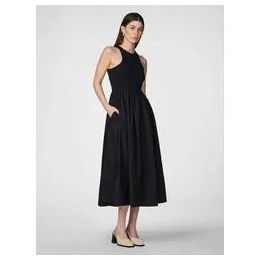 Maxikleid Y.A.S "YASMIRI SL LONG DRESS NOOS", Damen, Gr. XS, N-Gr, schwarz, Jersey, Obermaterial: 95% Baumwolle, 5% Elasthan, unifarben, regular fit lang, Rundhals, Kleider Maxikleid, Sommerkleid