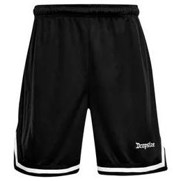 Shorts DROPSIZE "Dropsize Herren Dropsize Logo Mesh Shorts", Herren, Gr. L, US-Gr&ouml;&szlig;en, schwarz, 100% Polyester, loose fit, Hosen Shorts