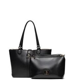Tragetasche U.S. Polo Assn. "MARGARET SHOPPING BAG SHOPPER Damen", Damen, Gr. B/H/T: 13cm x 25cm onesize, schwarz, Polyurethan, Taschen, Tragetasche Damen, Shopper, Einkaufstasche, Fashion, Lifestyle, Sale