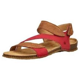 Riemchensandale El Naturalista "El Naturalista Sandalen Nubukleder", Damen, Gr. 39, rot, braun, Nubukleder, Schuhe Riemchensandale