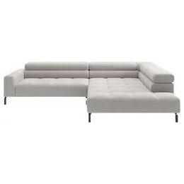 Ecksofa Home Affaire "Cleveland, L-Form, incl. Kopfteilverstellung, Breite 311 cm", wei&szlig;, B:311cm H:71cm T:219cm, 95% Polyester, 5% Nylon, Sofas, Ecksofa, wahlweise elektrischer Sitzvorzug