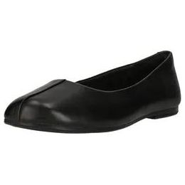 Ballerina Clarks "Livia", Damen, Gr. 40, schwarz, Leder, Schuhe Ballerina, mit superweichem Obermaterial