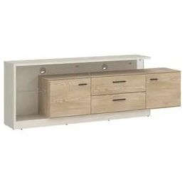 Lowboard Home Affaire "LAGOON", natur, B:191,5cm H:66cm T:39,9cm, Holzwerkstoff, Sideboards, Lowboard, modernes Lowboard, Breite ca.191,5 cm, 2 T&uuml;ren und 2 Schubkasten