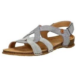 Riemchensandale El Naturalista "El Naturalista Sandalen Nubukleder", Damen, Gr. 40, denim, Nubukleder, Schuhe Riemchensandale