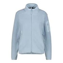 alife and kickin Fleecejacke ALIFE & KICKIN "Damen SagaAK F Fleecejacke, Jacke", Damen, Gr. L, lunar blau, 100% Polyester, Jacken Fleecejacke, mit Rei&sect;verschlusstasche am &euro;rmel und Stehkragen
