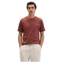 Marc O'Polo T-Shirt MARC O'POLO "aus reiner Bio-Baumwolle", Damen, Gr. L, cedar wood, Obermaterial: 100% Baumwolle, unifarben, Basic, regular fit, Rundhals, normaler Saum, Shirts T-Shirt