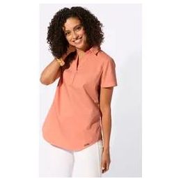 Jeansbluse Casual Looks, Damen, Gr. 46, papaya, 100% Baumwolle, unifarben, Blusen Jeansbluse